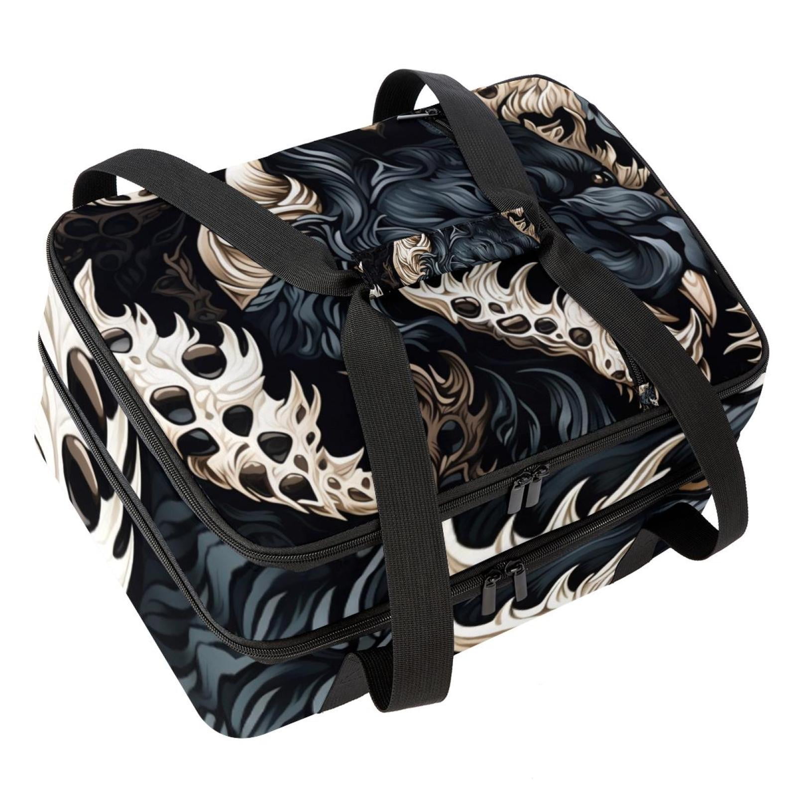 Paw Print Double Layered Insulated Refrigerated Lunch Bag with Two ...