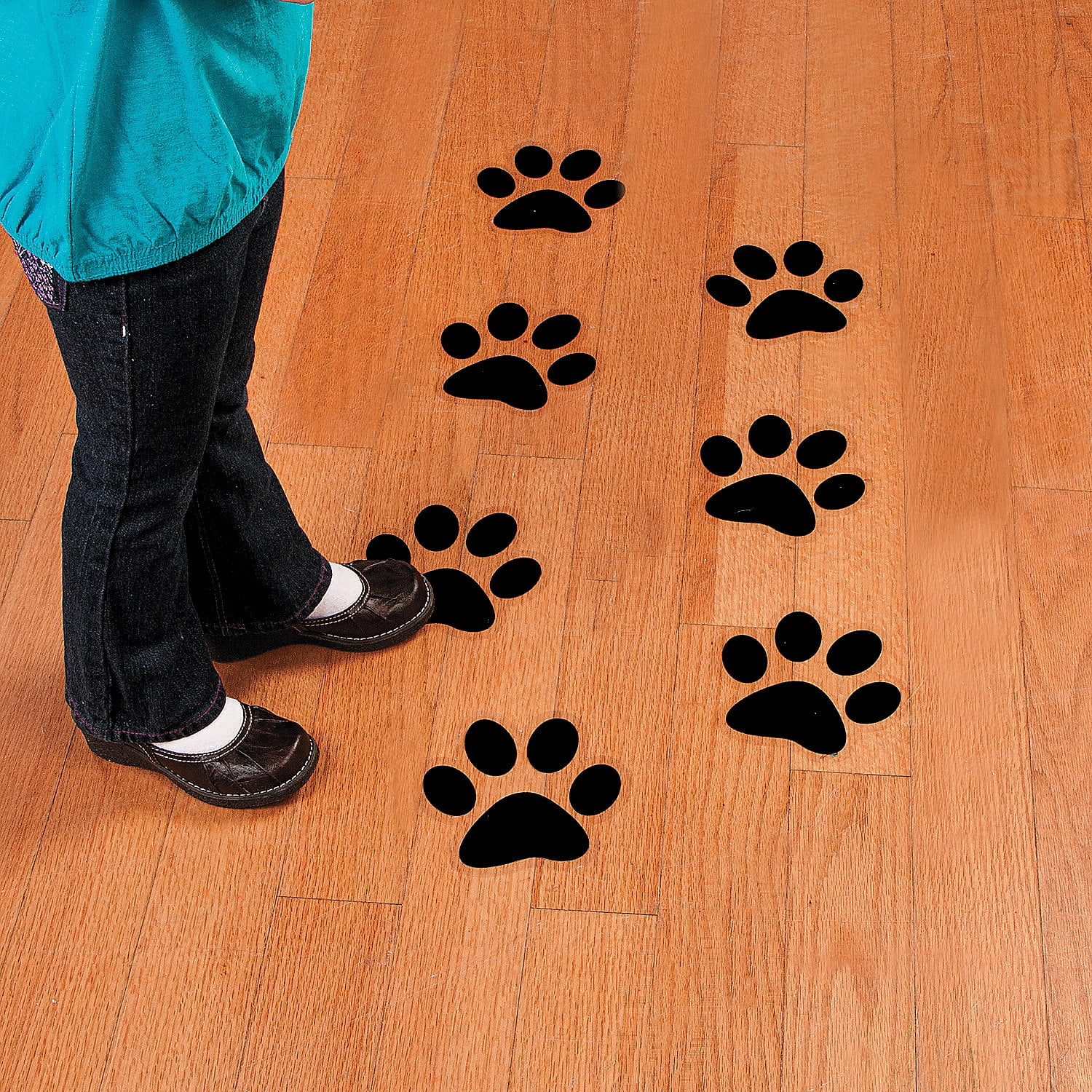Paw Print Floor Decals - Party Decor - 12 Pieces - Walmart.com