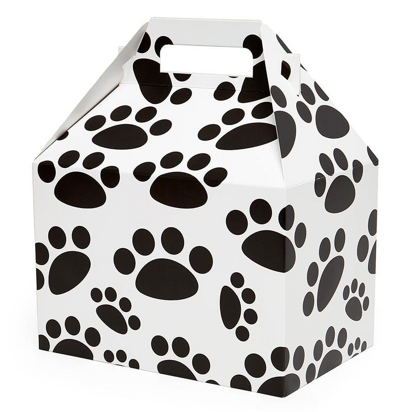 Paw Print Gift Gable Boxes 9" X 6" X 6" | Quantity: 100 by Paper Mart ...