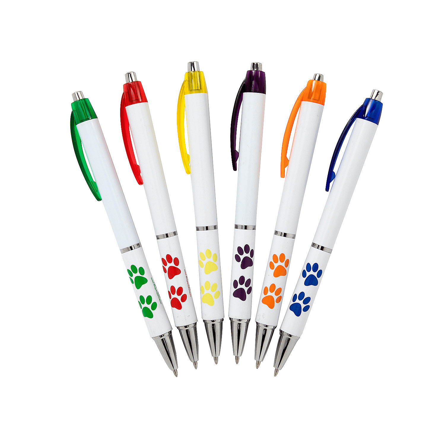 Paw Print Grip Pens - 24 Pieces - Walmart.com