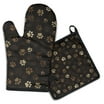 Boston Terrier Kitchen Oven Mitt and Pot Holder Sets 2 Pcs for Baking ...