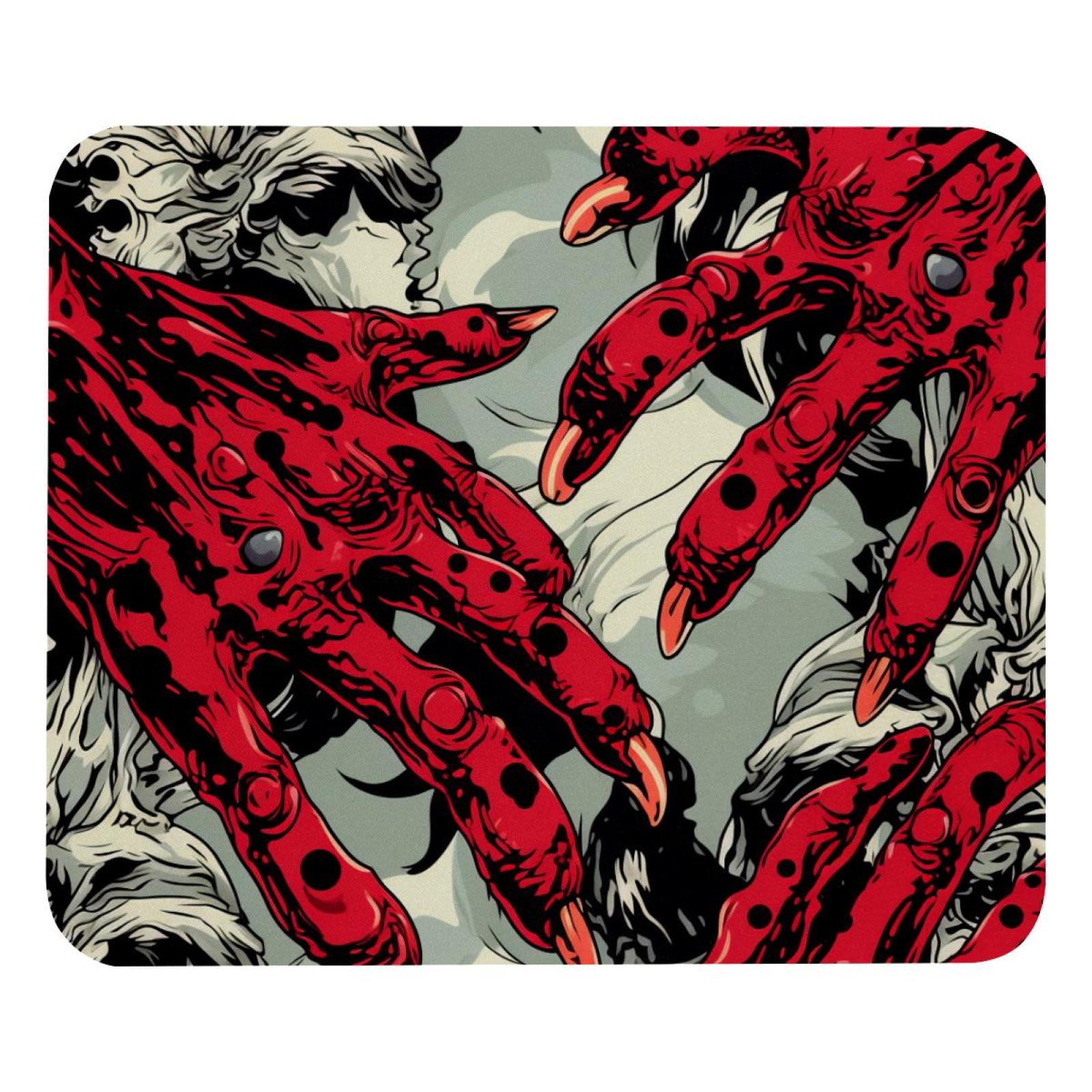 Paw Print Non-Slip Rubber Bottom Personalized Custom Square Desk Mat ...