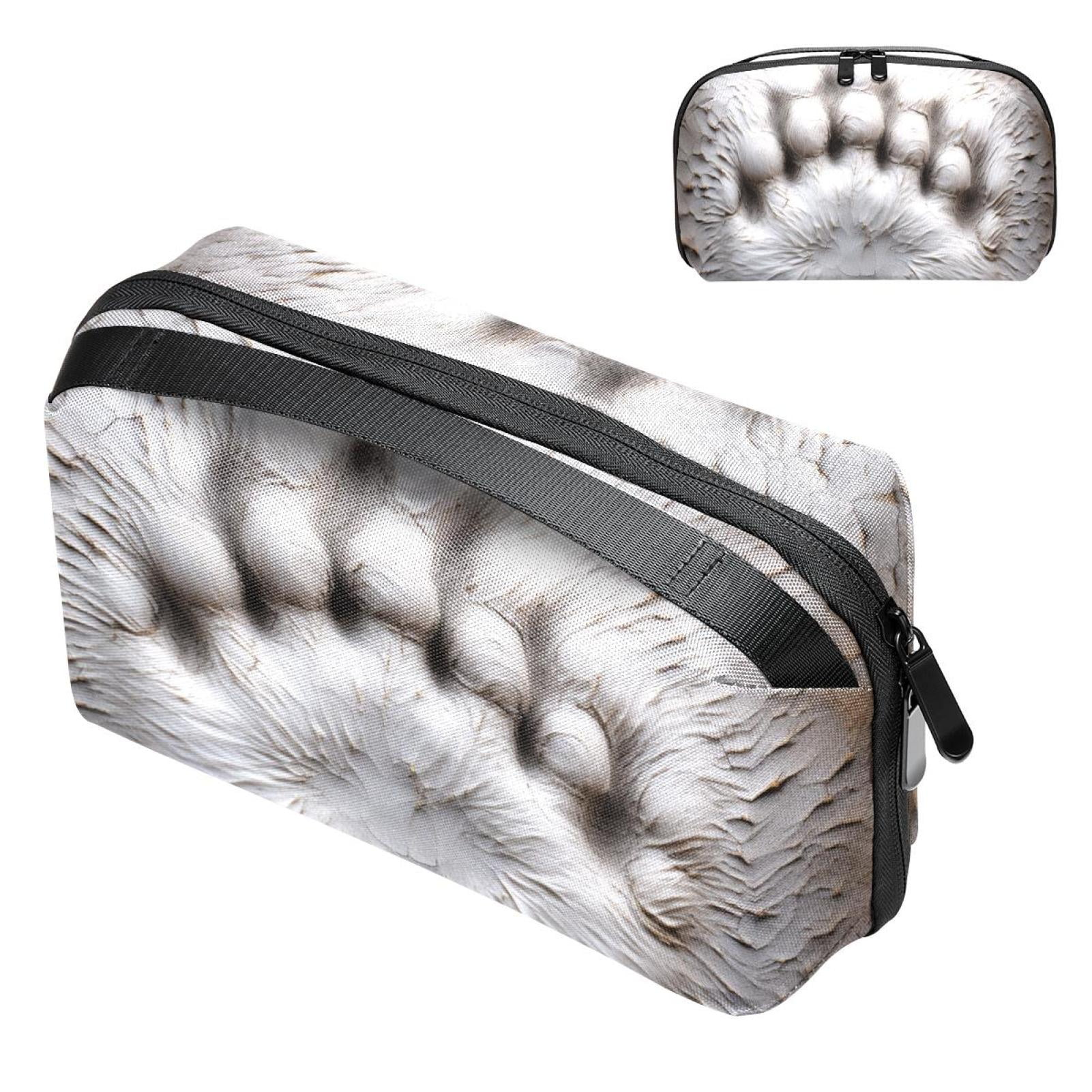 Paw Print Oxford Fabric Waterproof Portable Hard Drive Bag and Case ...