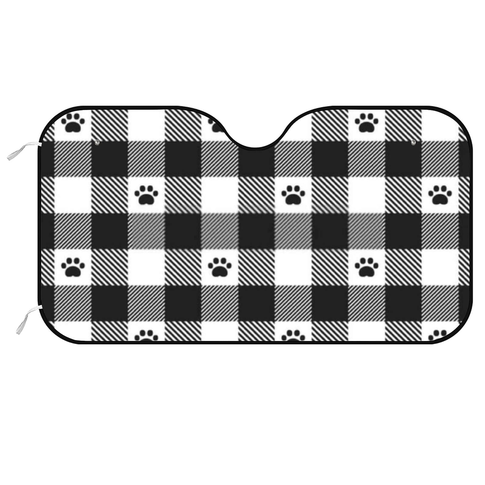 Paw Print Pattern Auto Sun Shade Car Windshield Window Cover Sunshade ...