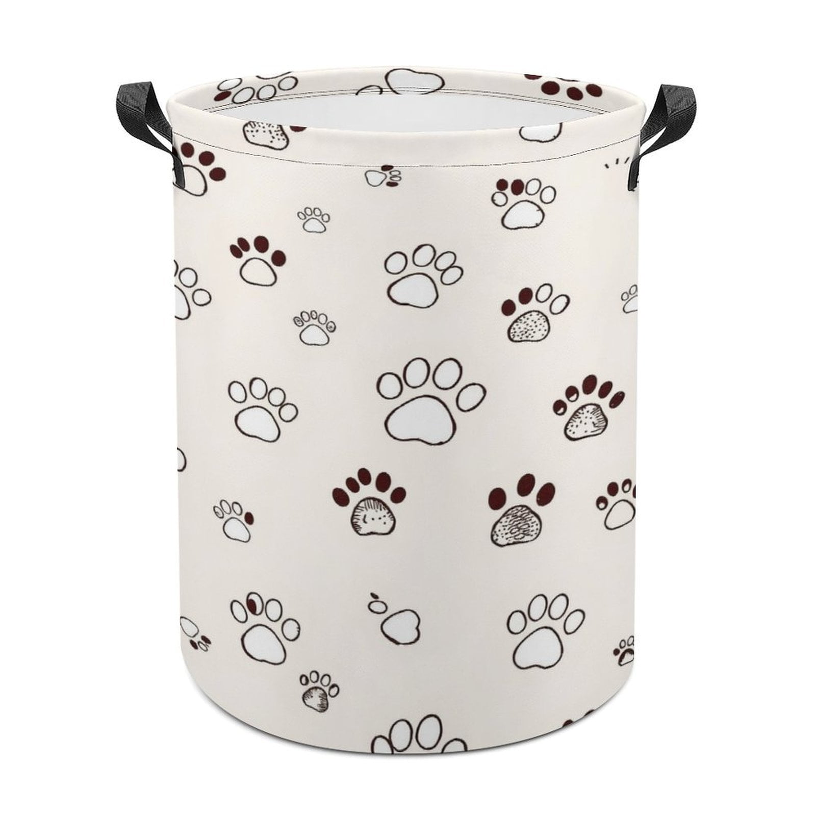 Paw Print Pattern Background Foldable Laundry Basket for Dirty Clothes ...