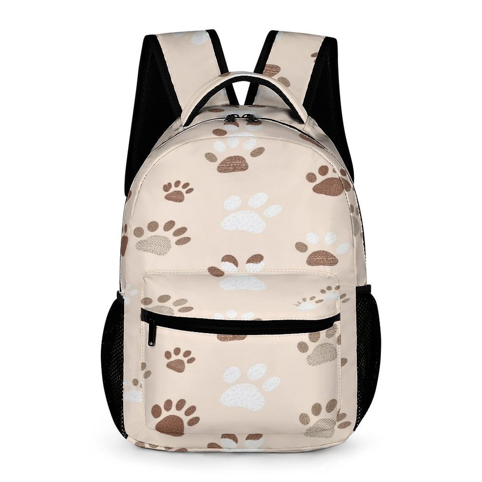 Paw Print Pattern Travel Canvas Laptop Backpack For Women Men Aesthetic ...