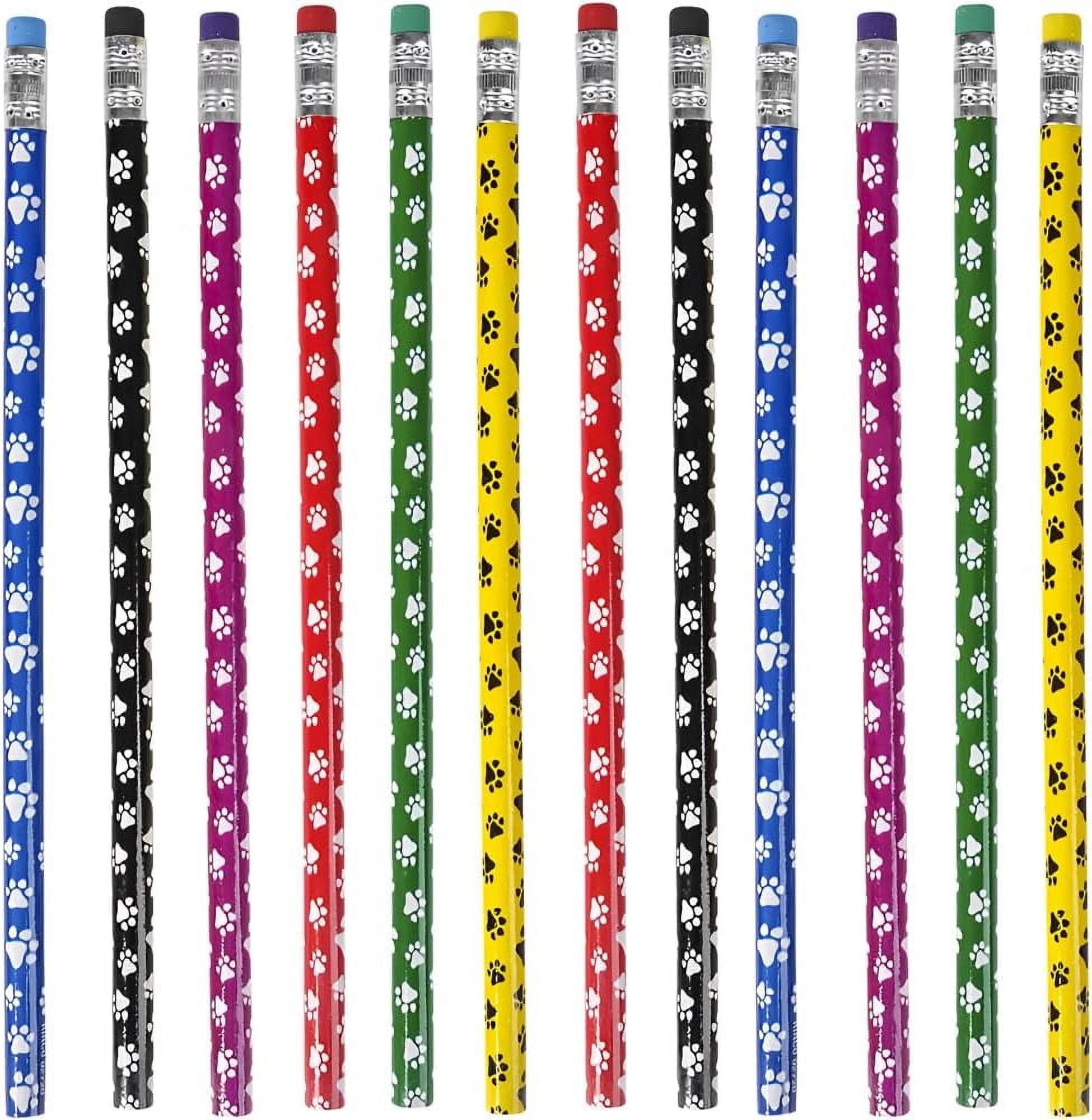 Paw Print Pencils- Party Favors (Pack of 12) - Walmart.com