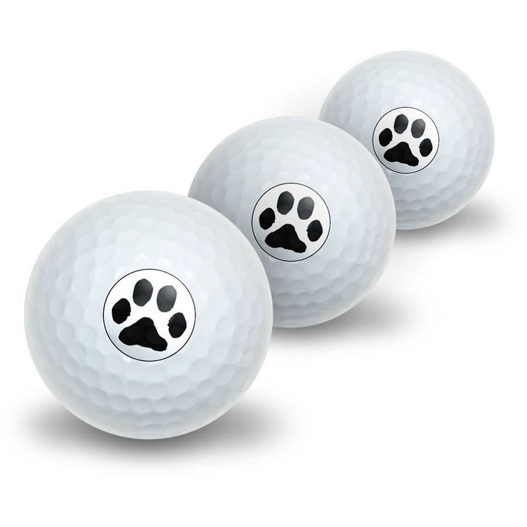 Paw Print Pet Dog Cat Novelty Golf Balls, 3pk - Walmart.com