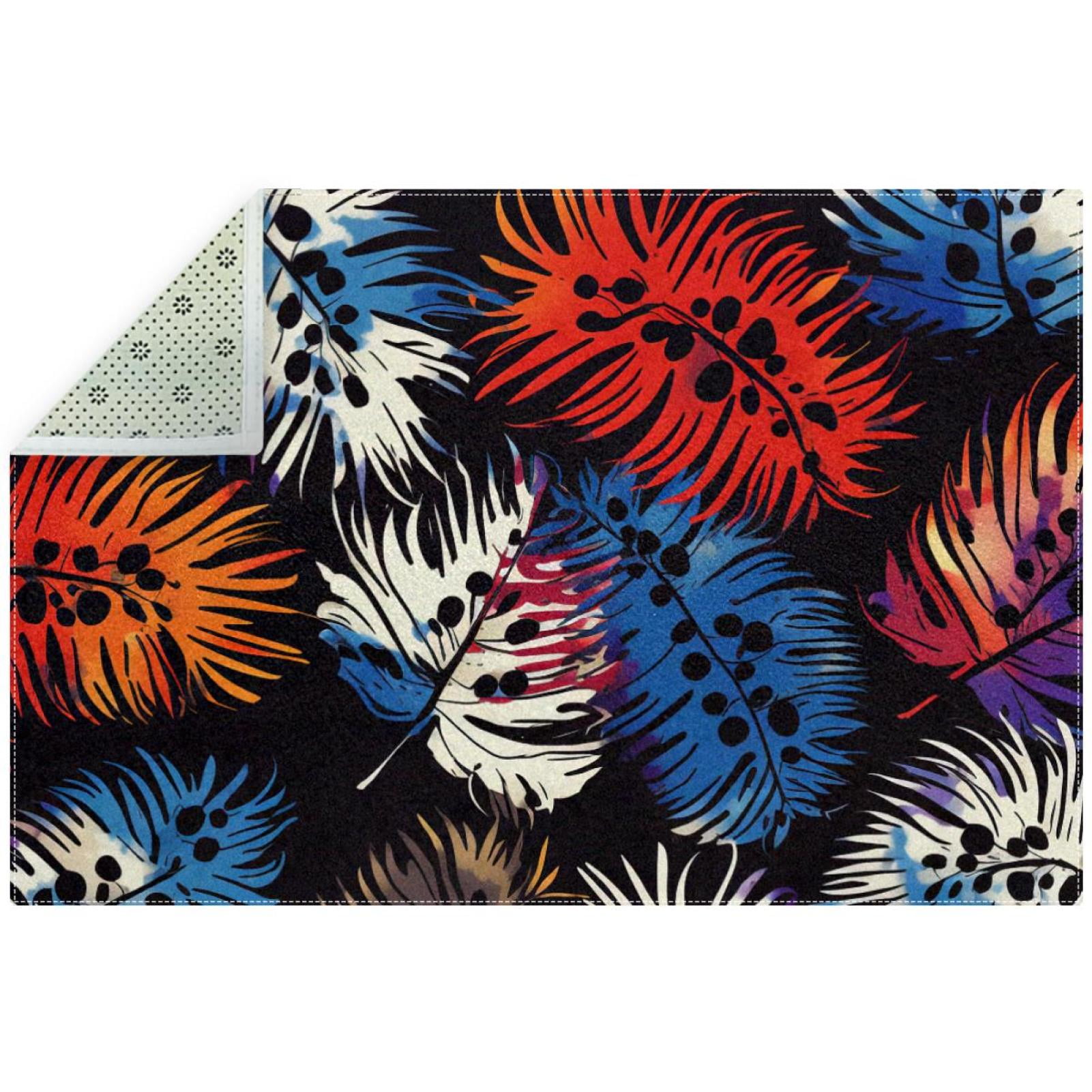 Paw Print Polyester Right-Angle Office Mat for Professional Workspaces ...