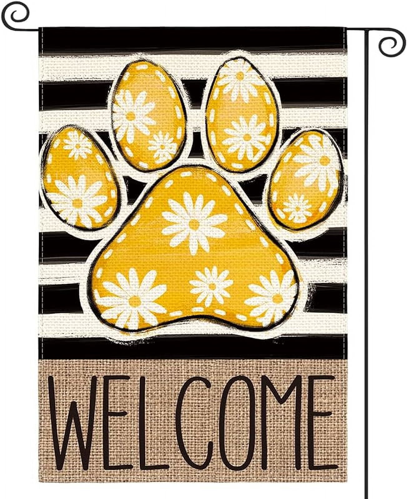 Paw Print Rainbow Pride Garden Flag 12x18 Inch Double Sided, LGBTQ ...