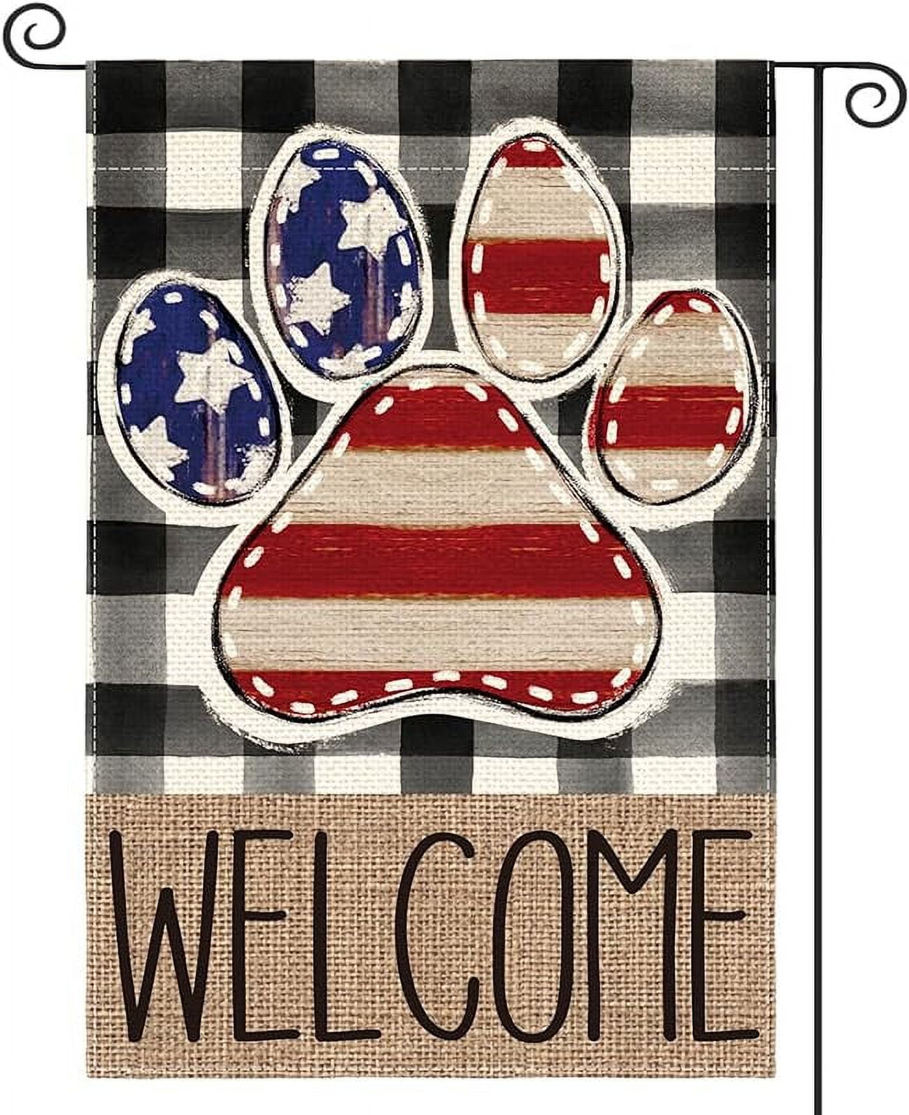 Paw Print Rainbow Pride Garden Flag 12x18 Inch Double Sided, LGBTQ ...