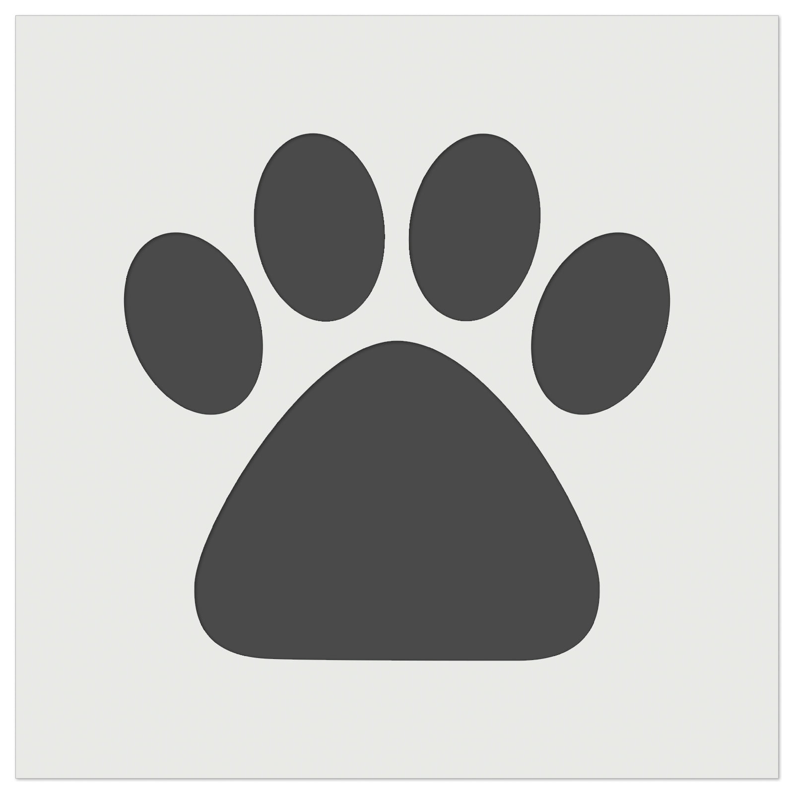Paw Print Solid DIY Cookie Wall Craft Stencil - 3.5 Inch - Walmart.com