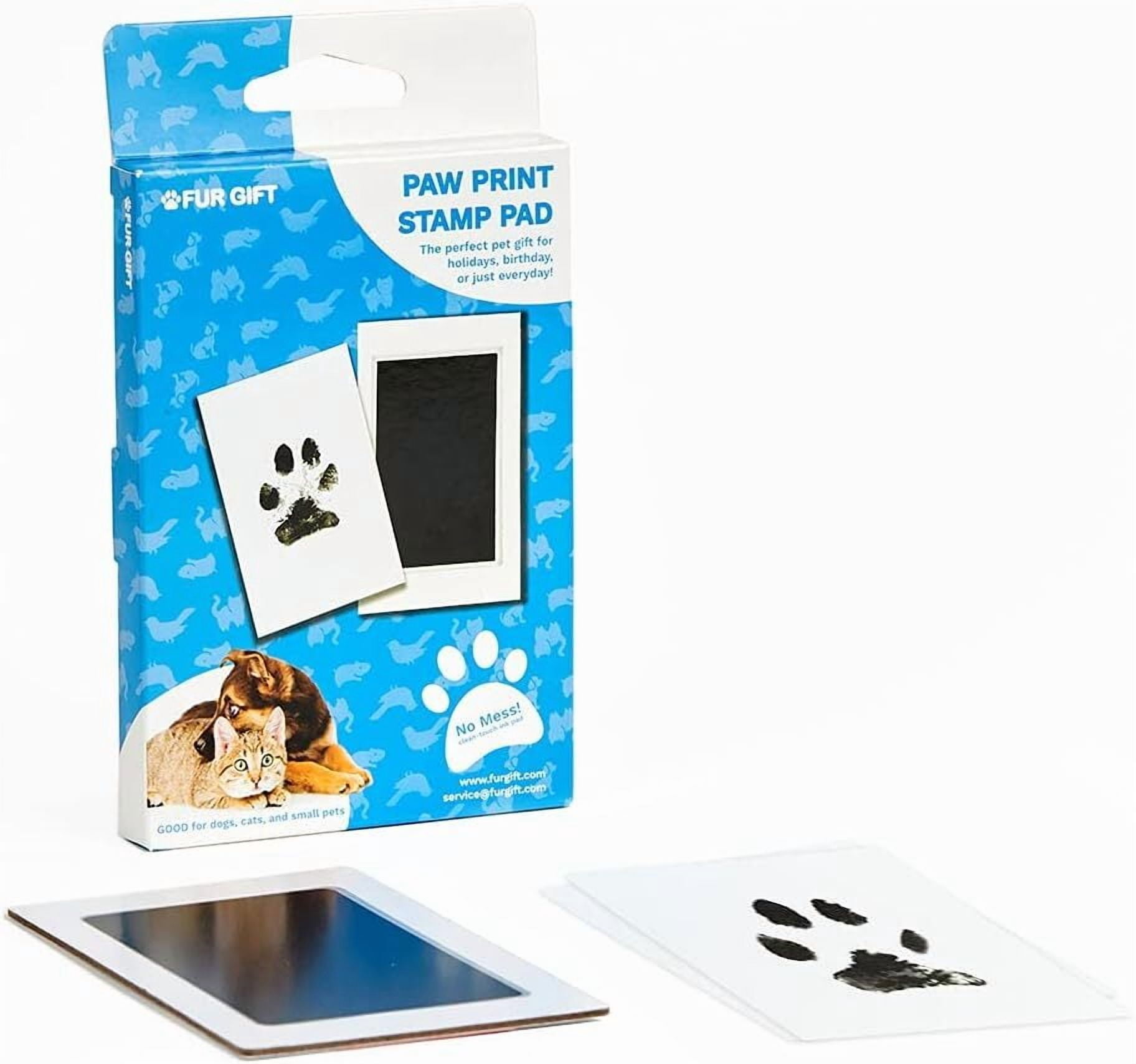Paw Print Stamp Pad, Pet Paw Print Kit, No-Mess Ink Pad, Imprint Cards ...