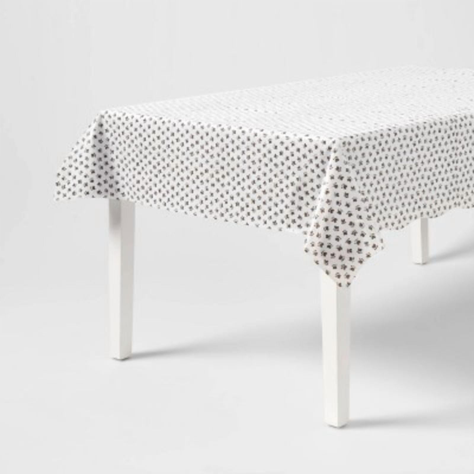 Paw Print Table Cover White - Walmart.com