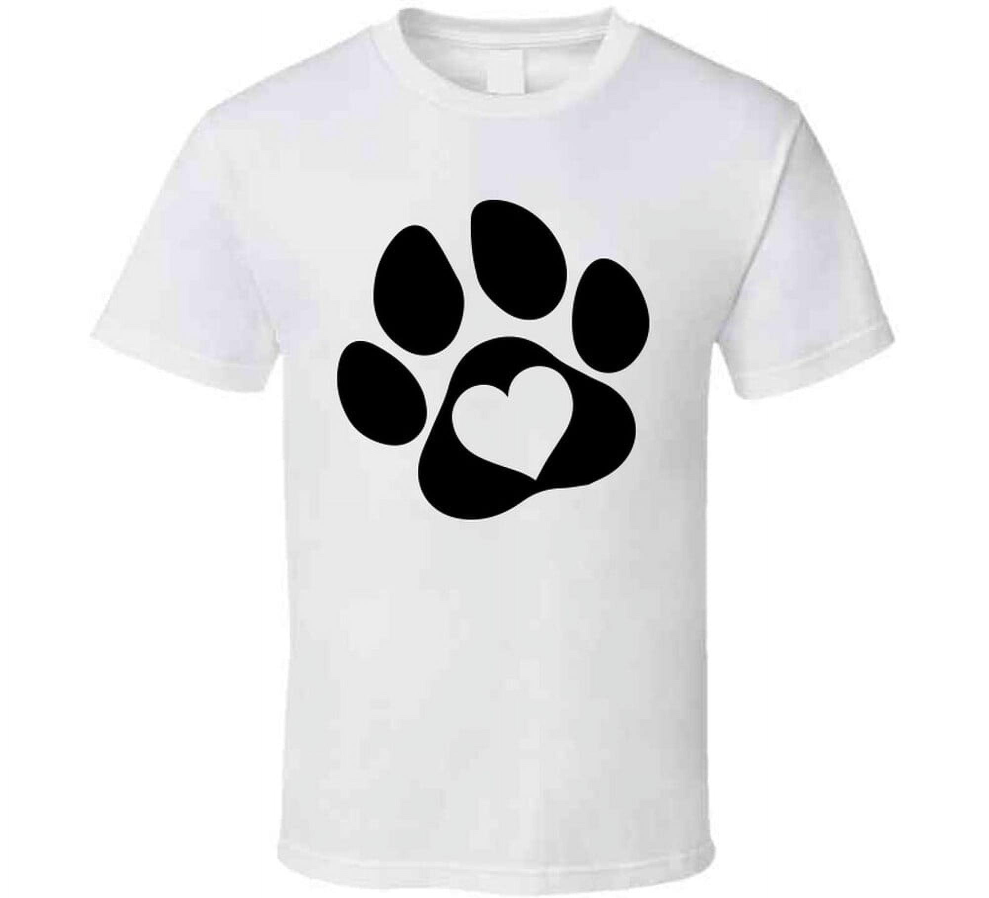 Paw Print Tee Cool T Shirt For Dog And Cat Lovers Great Pet T Shirt ...