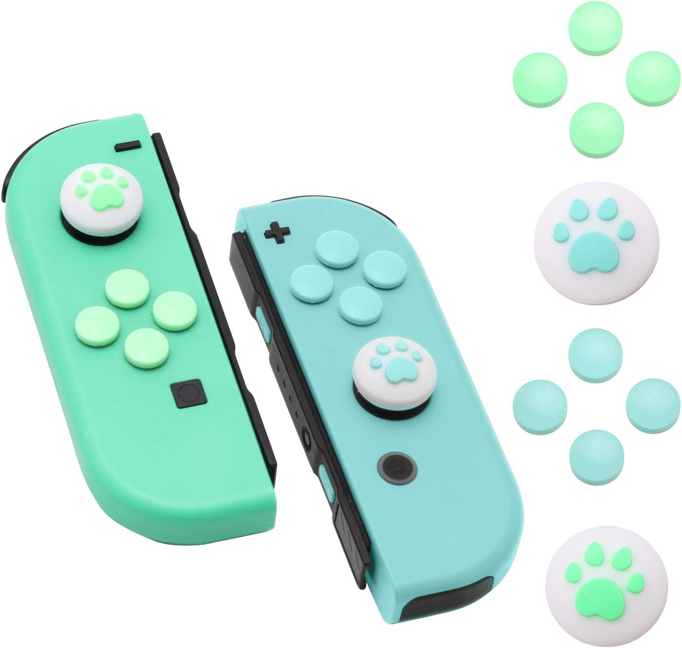 Paw Print Thumb Grip Caps for Nintendo Switch, Button Cap Set for ...