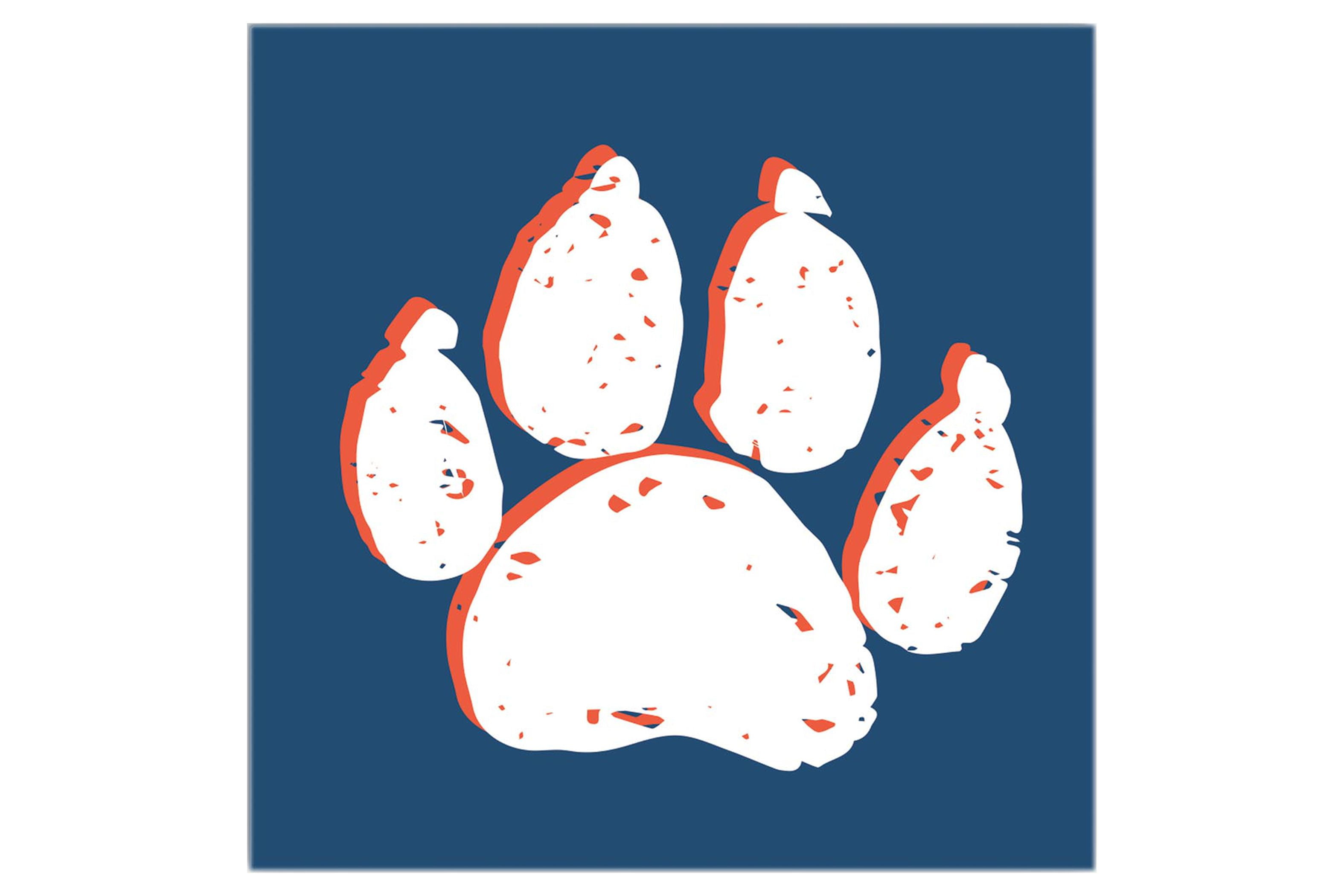 Paw Print White Paw Print 12 x 12 Wood Wall Sign Plaque - Walmart.com