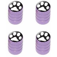 Paw Print Pink Tire Rim Wheel Aluminum Valve Stem Caps, Multiple Colors ...
