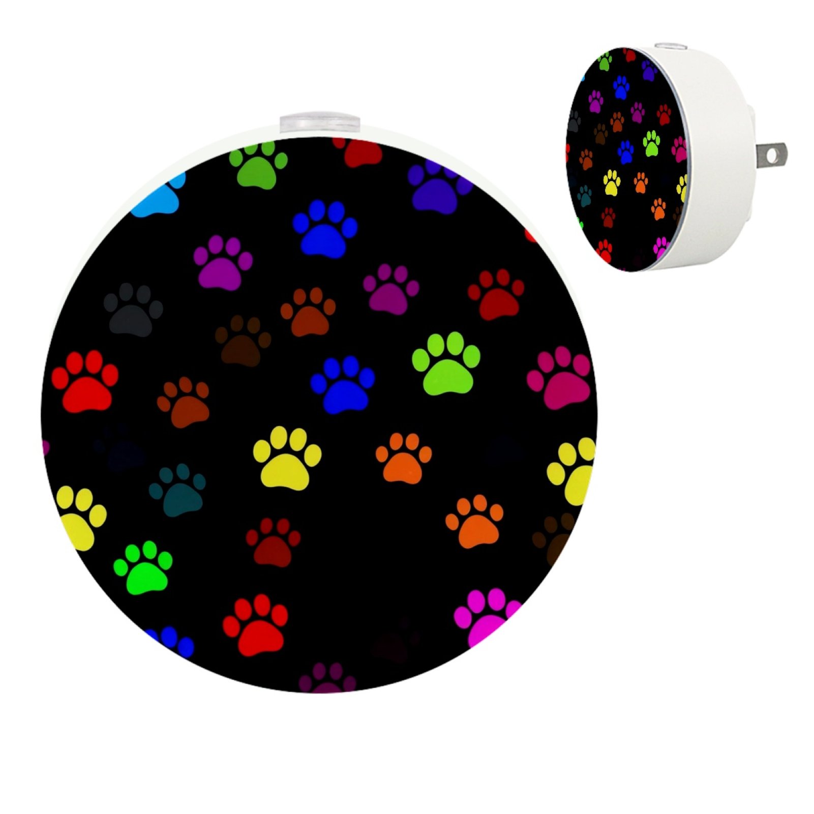 Paw Prints Automatic night lights plug into wall Dusk to Dawn Sensor ...