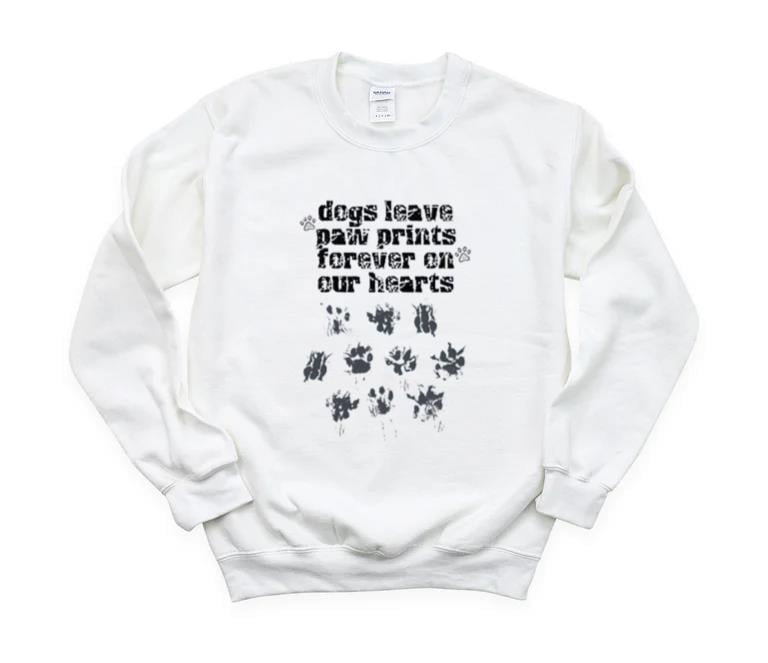Paw Prints Forever Sentimental Pet Memory Dog Lover Quote Angel RIP ...