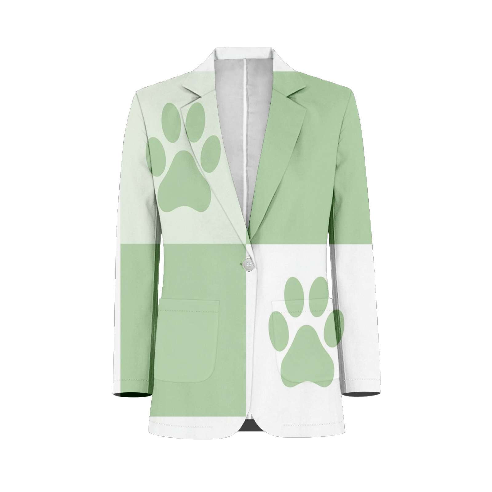 Paw Prints In Checkerboard Customized Men's Suits full man Shawl Collar ...
