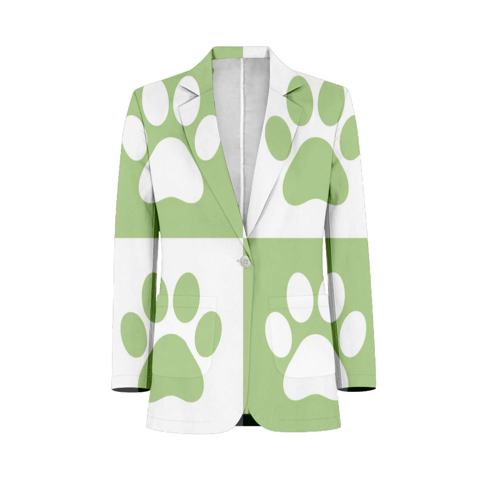 Paw Prints In Checkerboard Mens Suits Shawl Collar Slim Fit Suit Mens ...