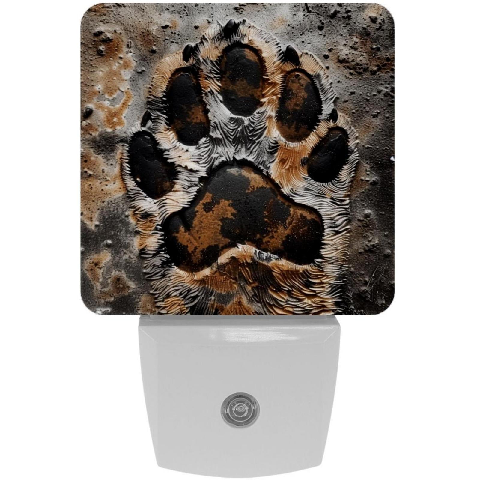 Paw Prints LED Square Night Lights for Bedroom and Living Room ...
