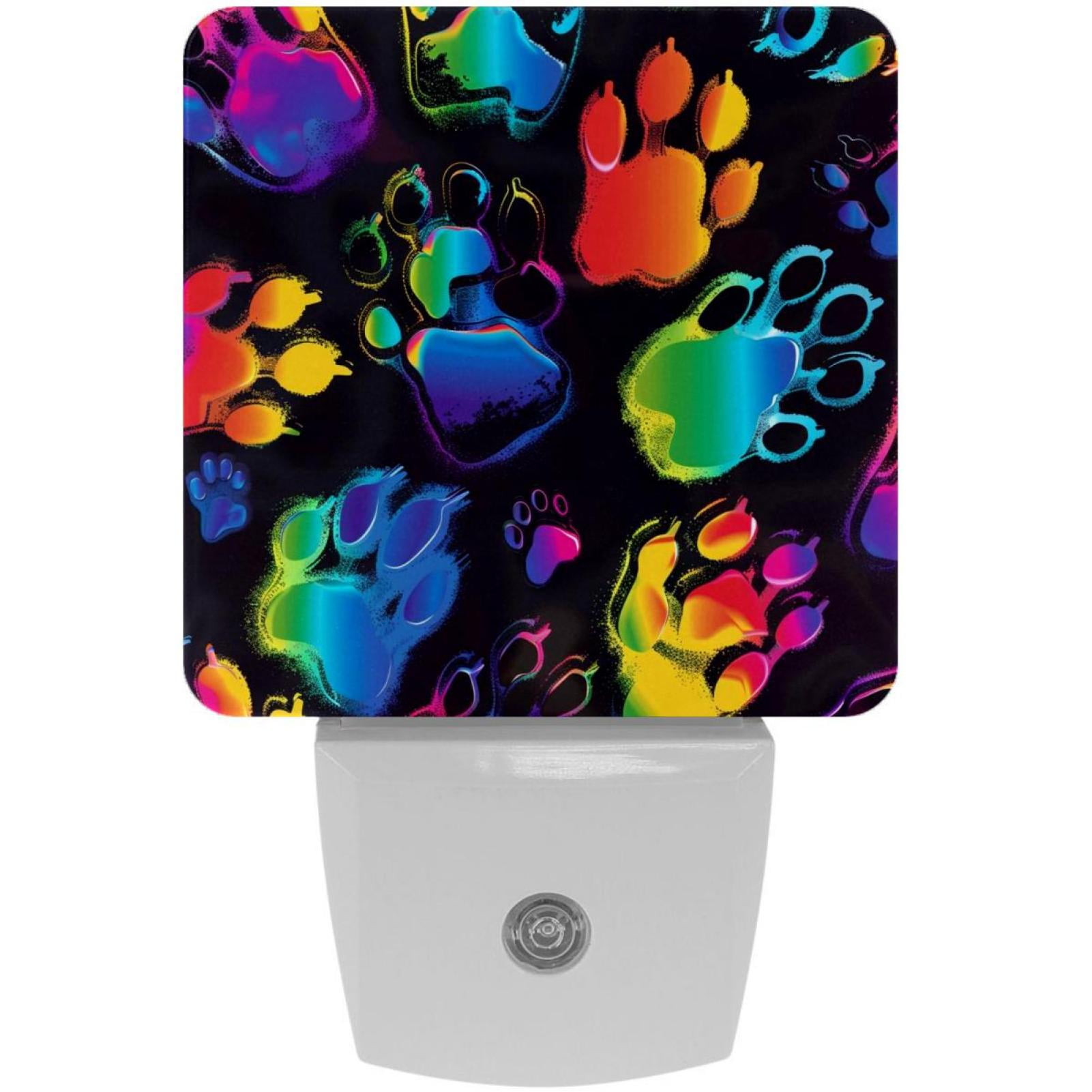 Paw Prints LED Square Night Lights - Elegant and Energy Efficient ...