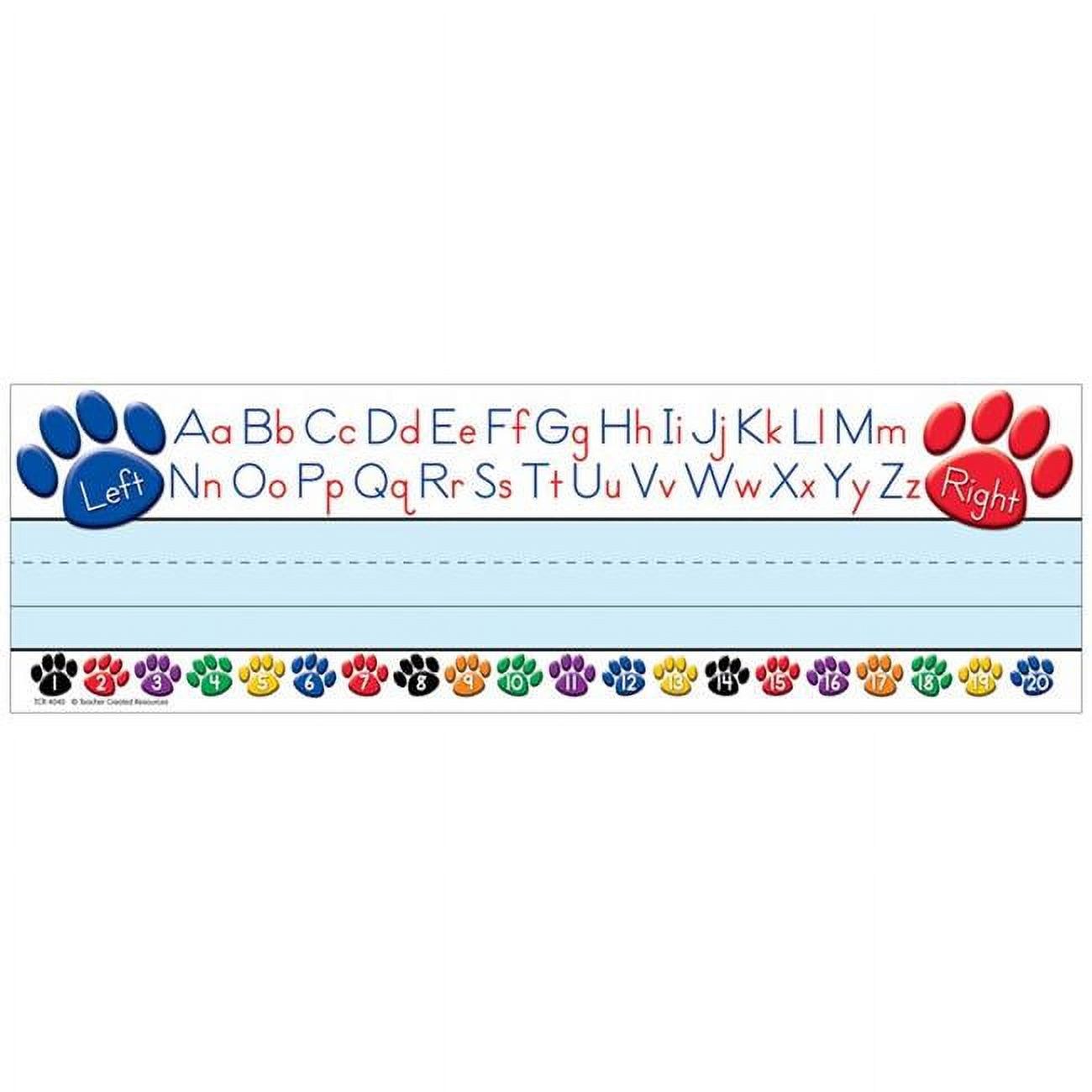 Paw Prints Left & Right Alphabet Nameplates - Pack of 6 - Walmart.com