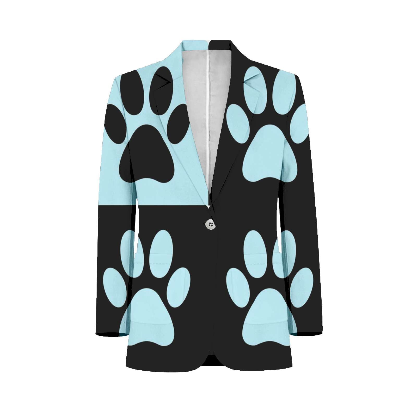 Paw Prints On Tiles Customized Men's Suits full man Shawl Collar ...