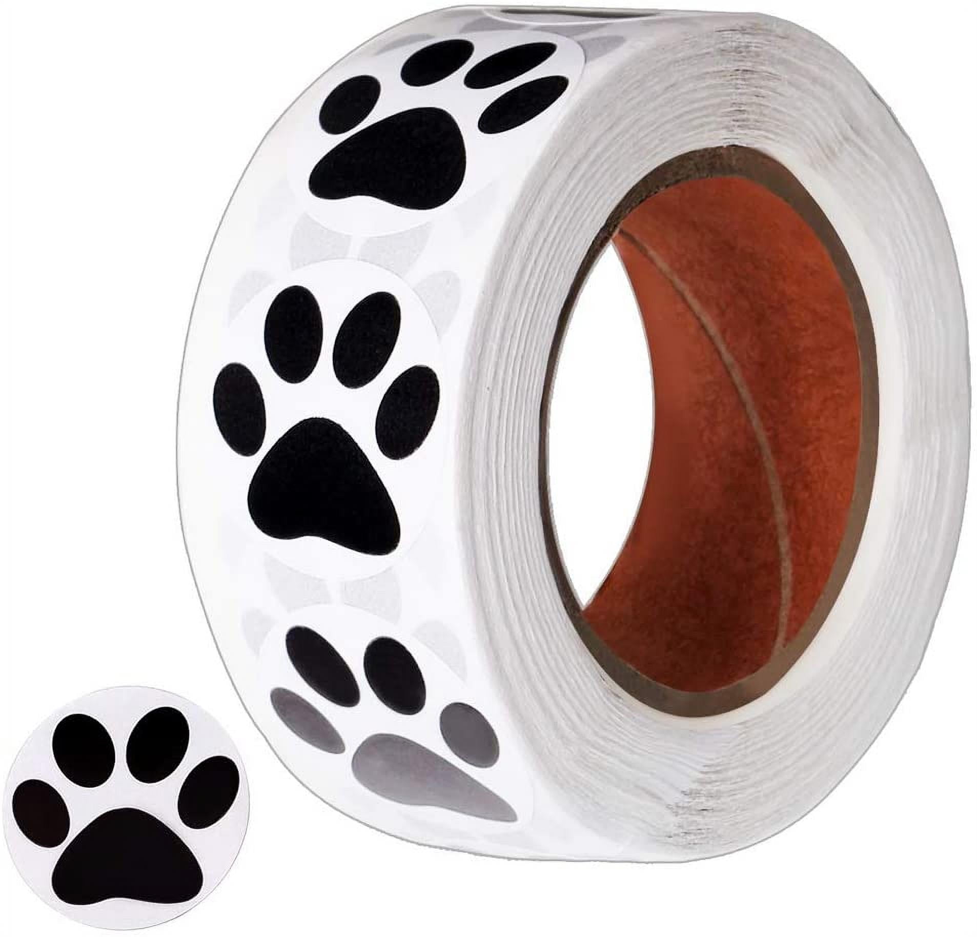 Paw Prints Stickers (1 Inch/ 500 Stickers) Dog Stickers Paw Prints ...