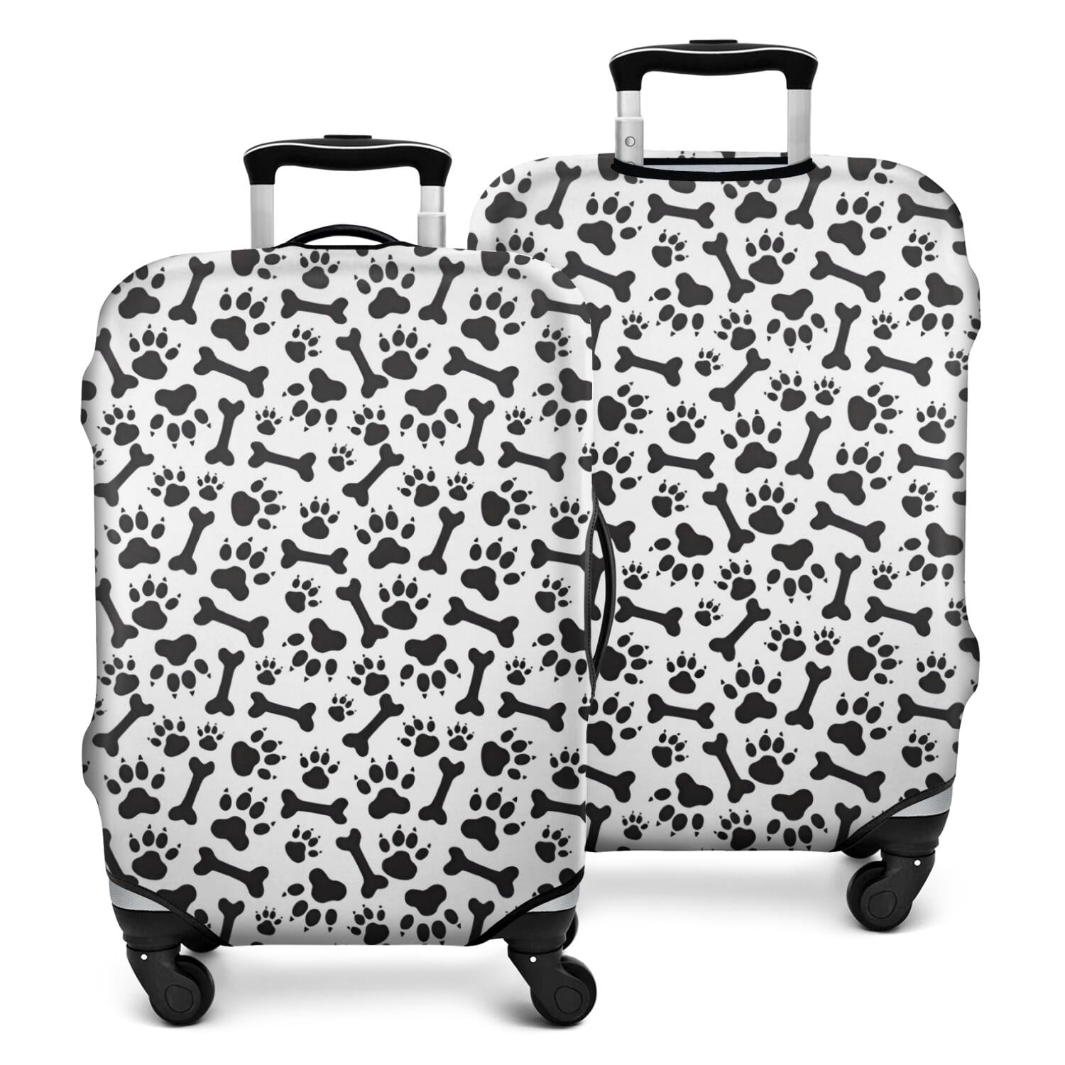 Paw Prints and Bones Luggage Cover Fashion Suitcase Cover Baggage ...