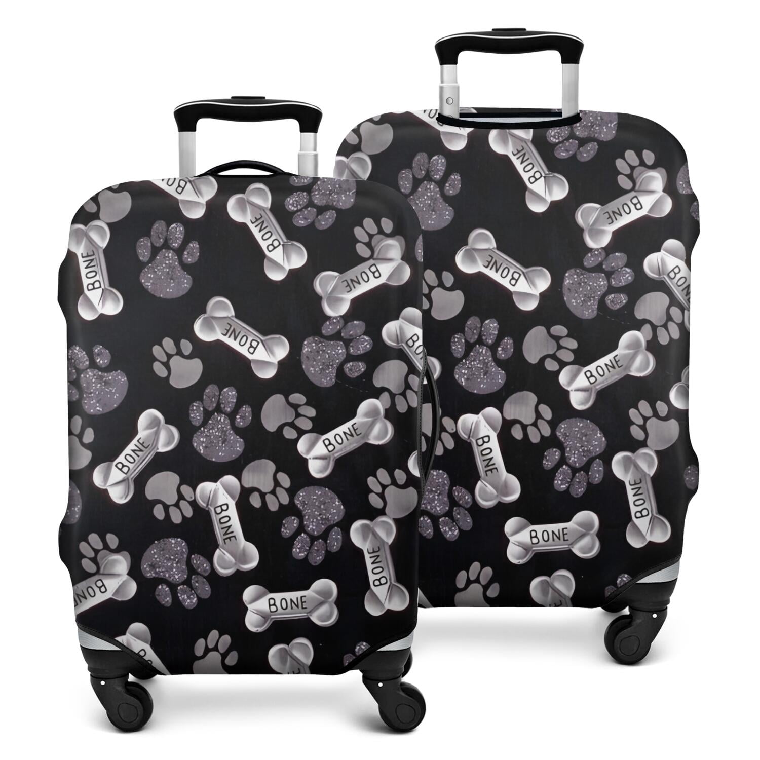 Paw Prints and Bones Luggage Cover Fashion Suitcase Cover Baggage ...
