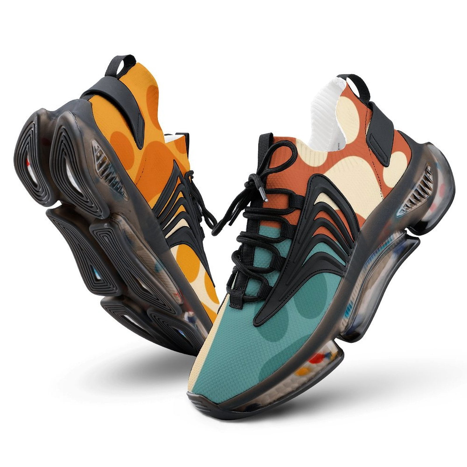 Paw Prints in Quadrants Walking Shoes for Men Woman Lightweight Tennis ...