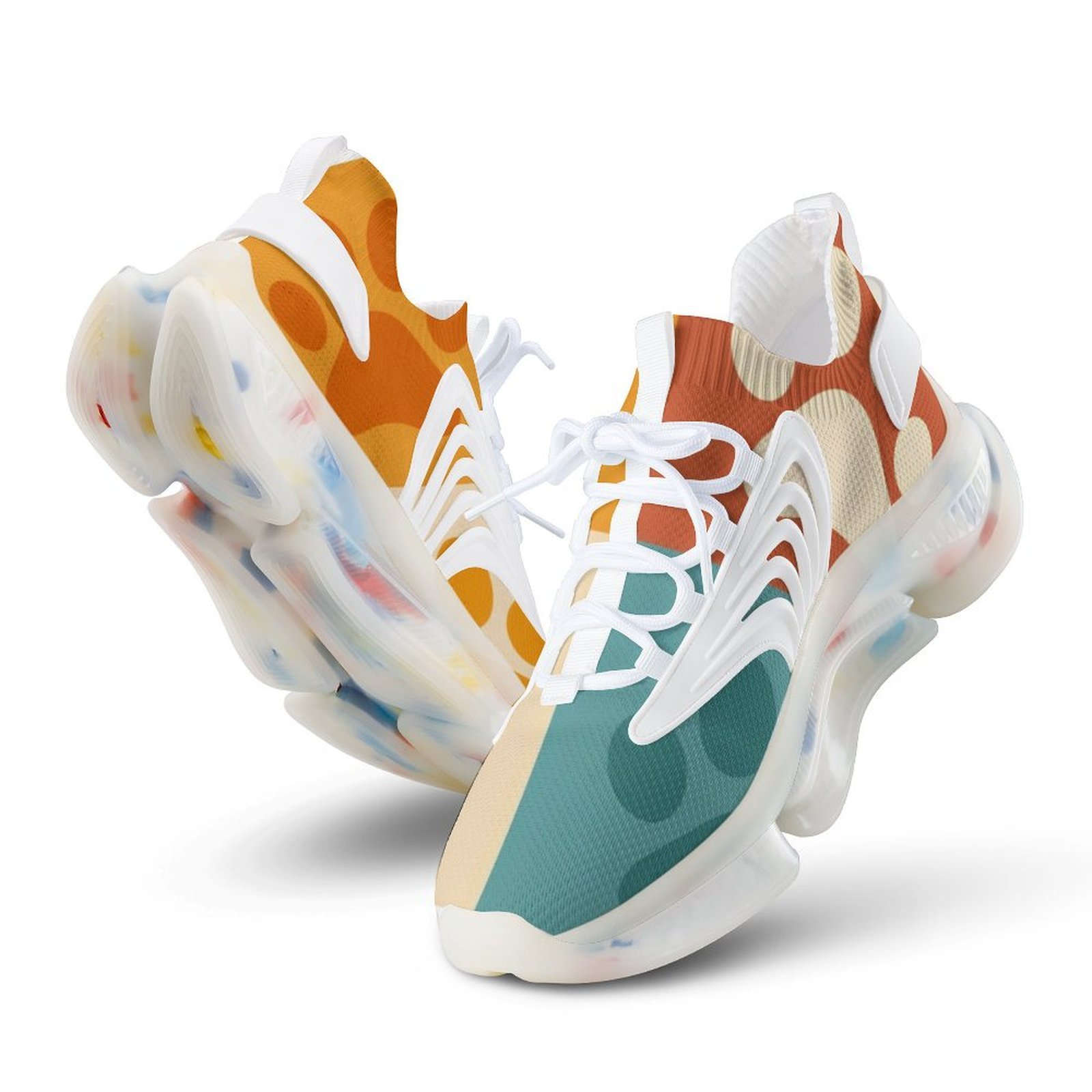 Paw Prints in Quadrants Walking Shoes for Men Woman Lightweight Tennis ...