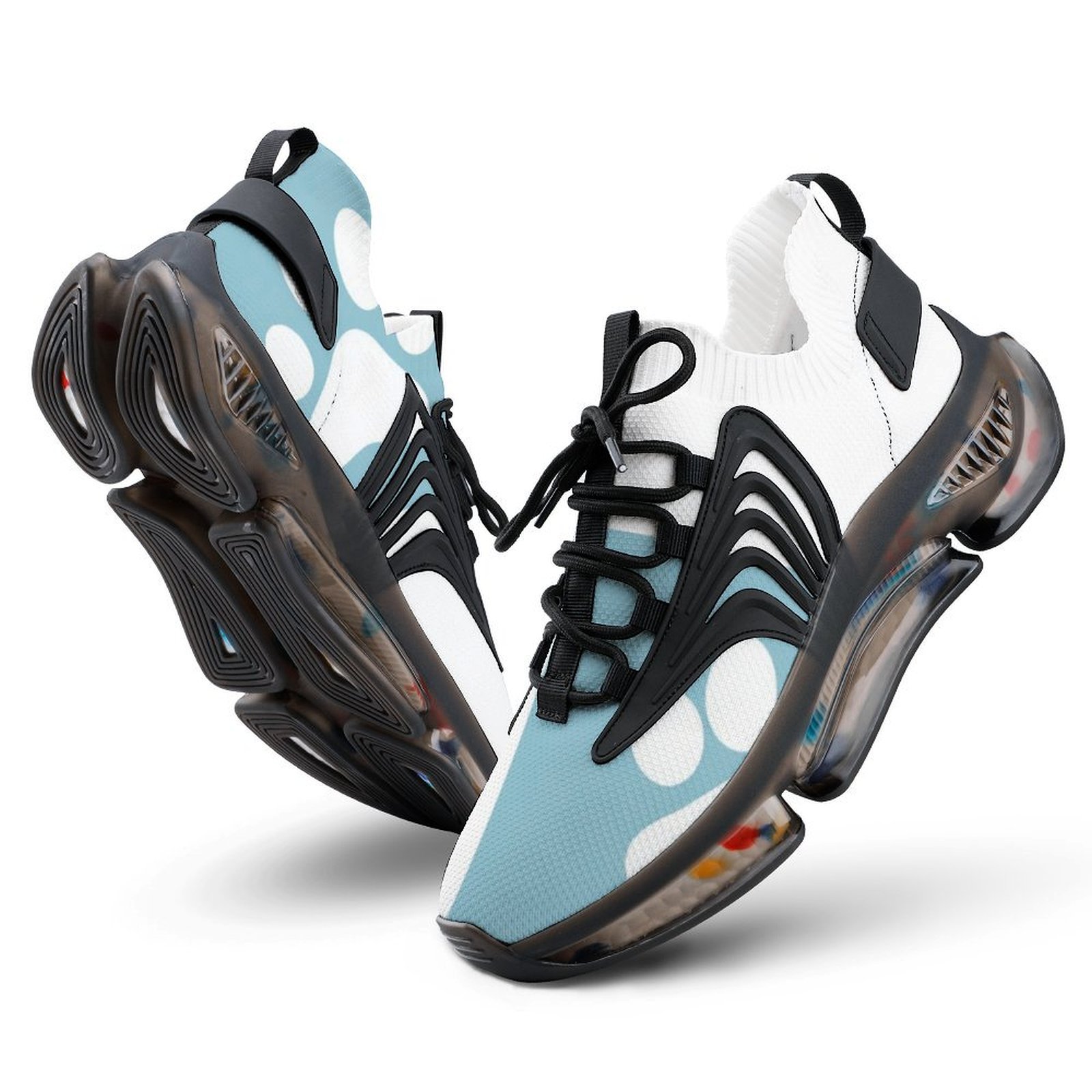 Paw Prints on Tiles Walking Shoes for Men Woman Lightweight Tennis ...