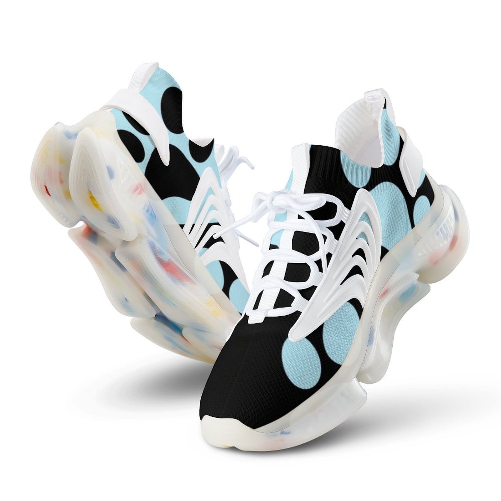 Paw Prints on Tiles Walking Shoes for Men Woman Lightweight Tennis ...