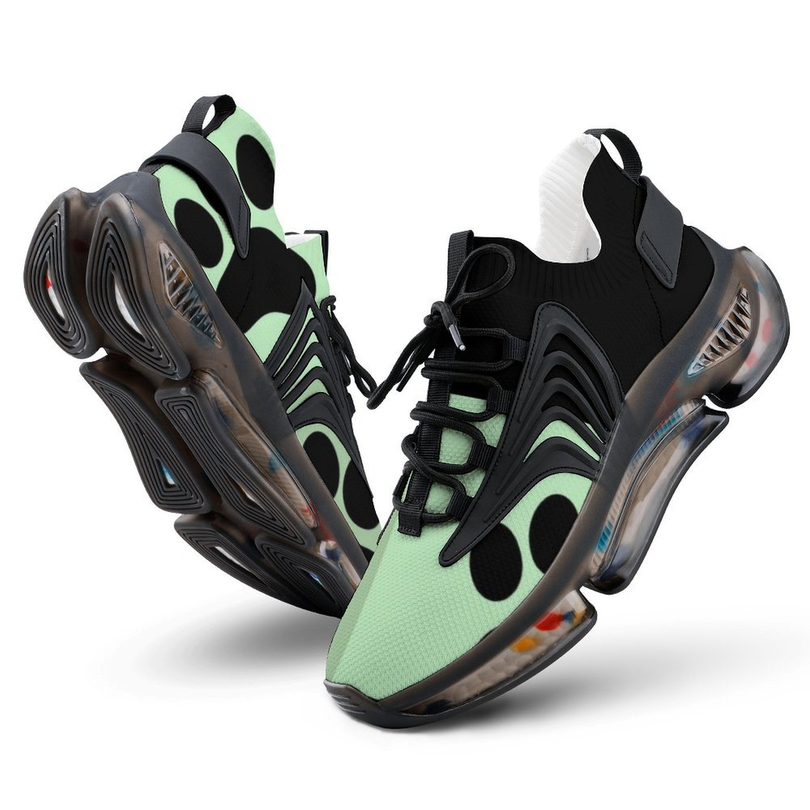 Paw Prints on Tiles Walking Shoes for Men Woman Lightweight Tennis ...