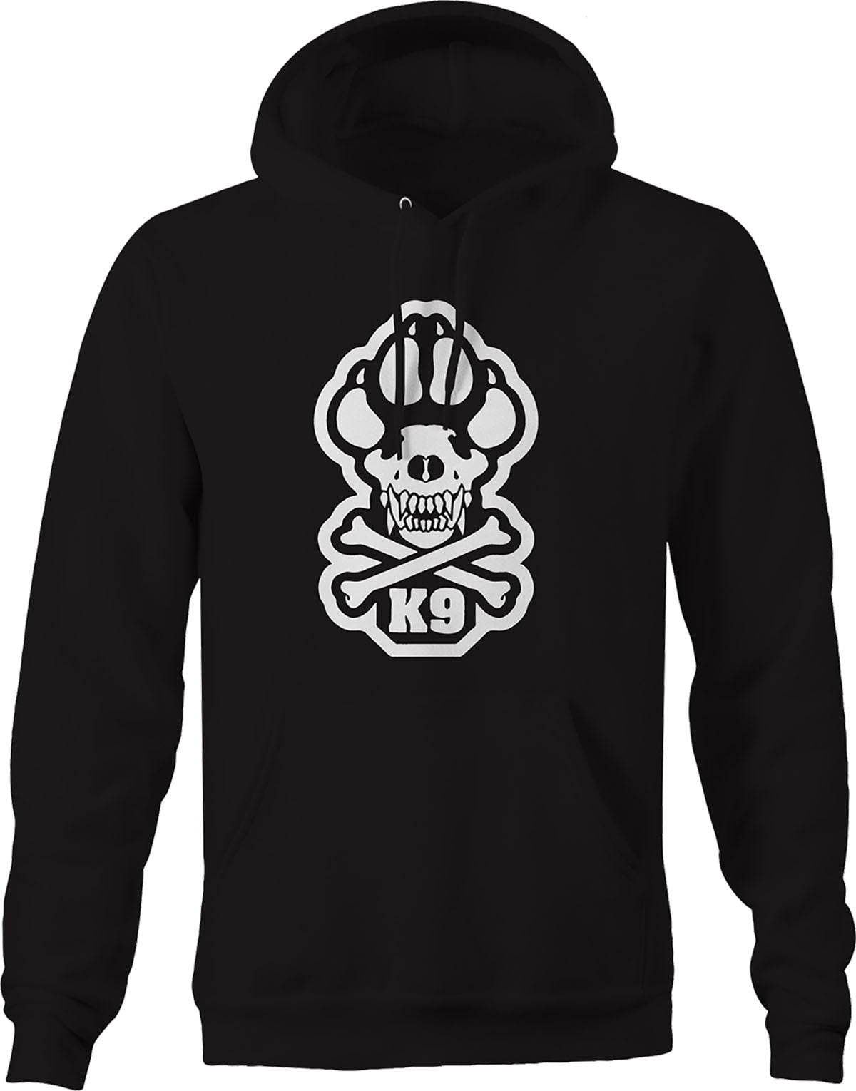Paw Skull Crossbones K9 Graphic Hoodies Xlarge Black - Walmart.com