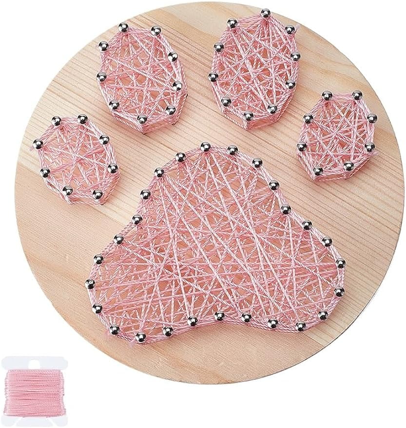 Paw String Art Kits DIY Craft Kit Art Craft Set for Beginners Home Wall ...