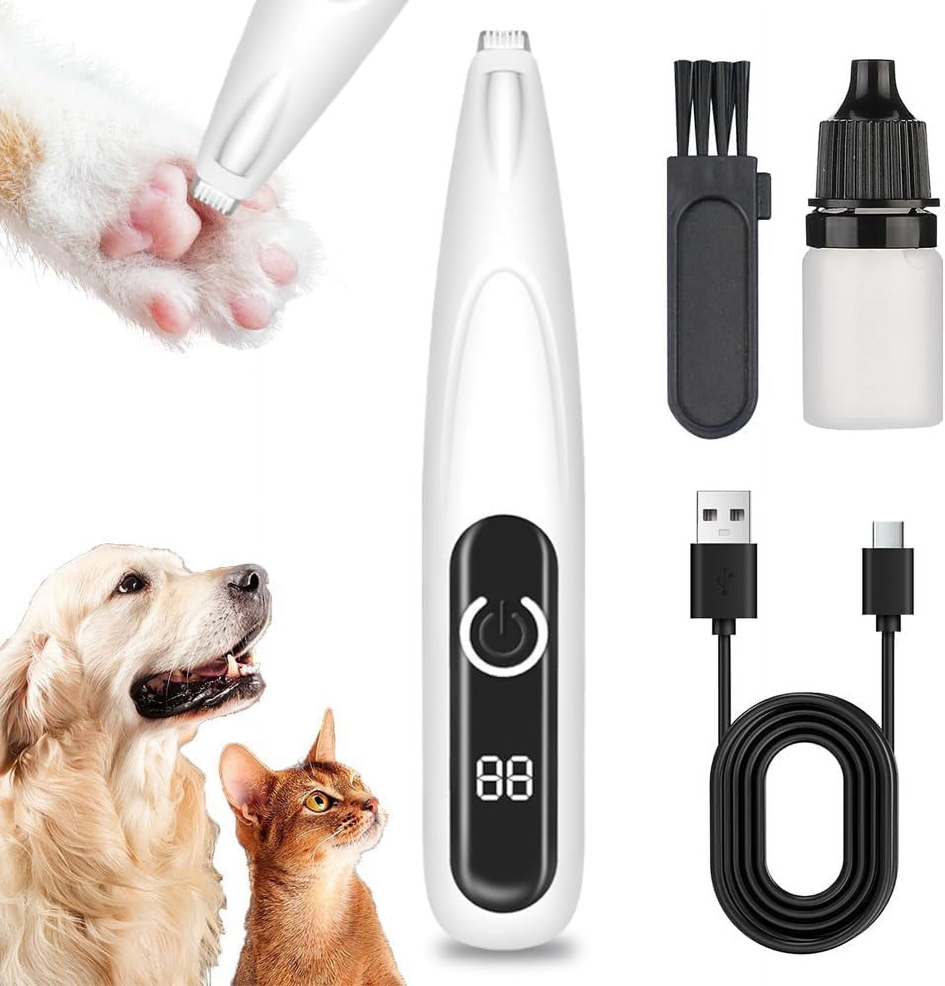 Paw Trimmer 2025 New Micro Hair Clippers for Dog, Rechargeable Low ...