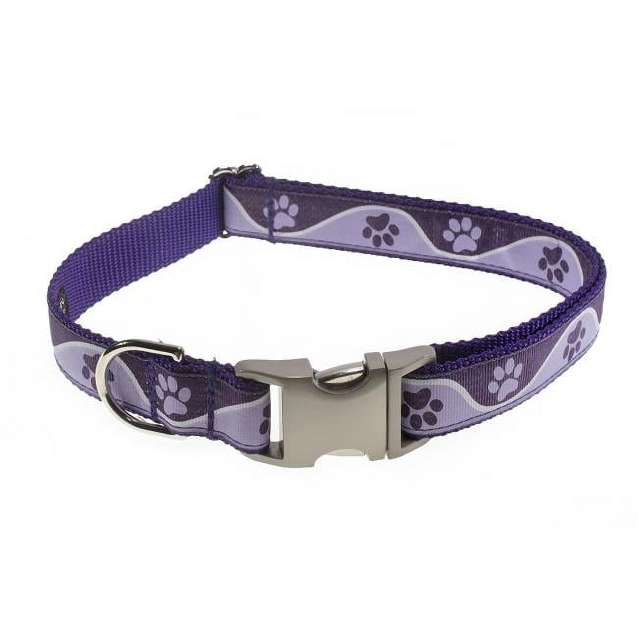 Paw Waves Purple Dog Collar - Adjusts 18-28 in. - Large - Walmart.com