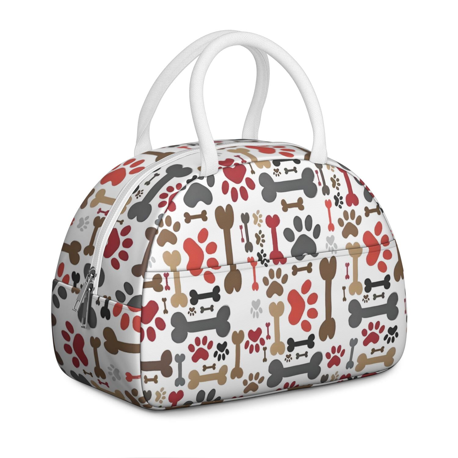 Paw and Bone Lunch Bag – Furry Dog Design with Vintage Feel - Walmart.com