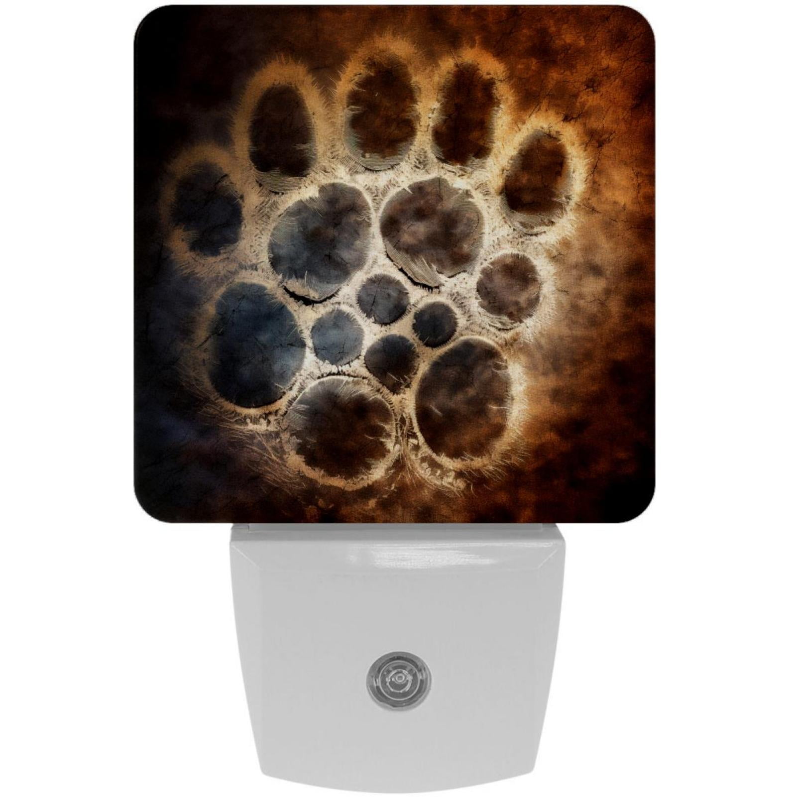 Paw prints LED Square Night Lights for Bedroom and Living Room ...