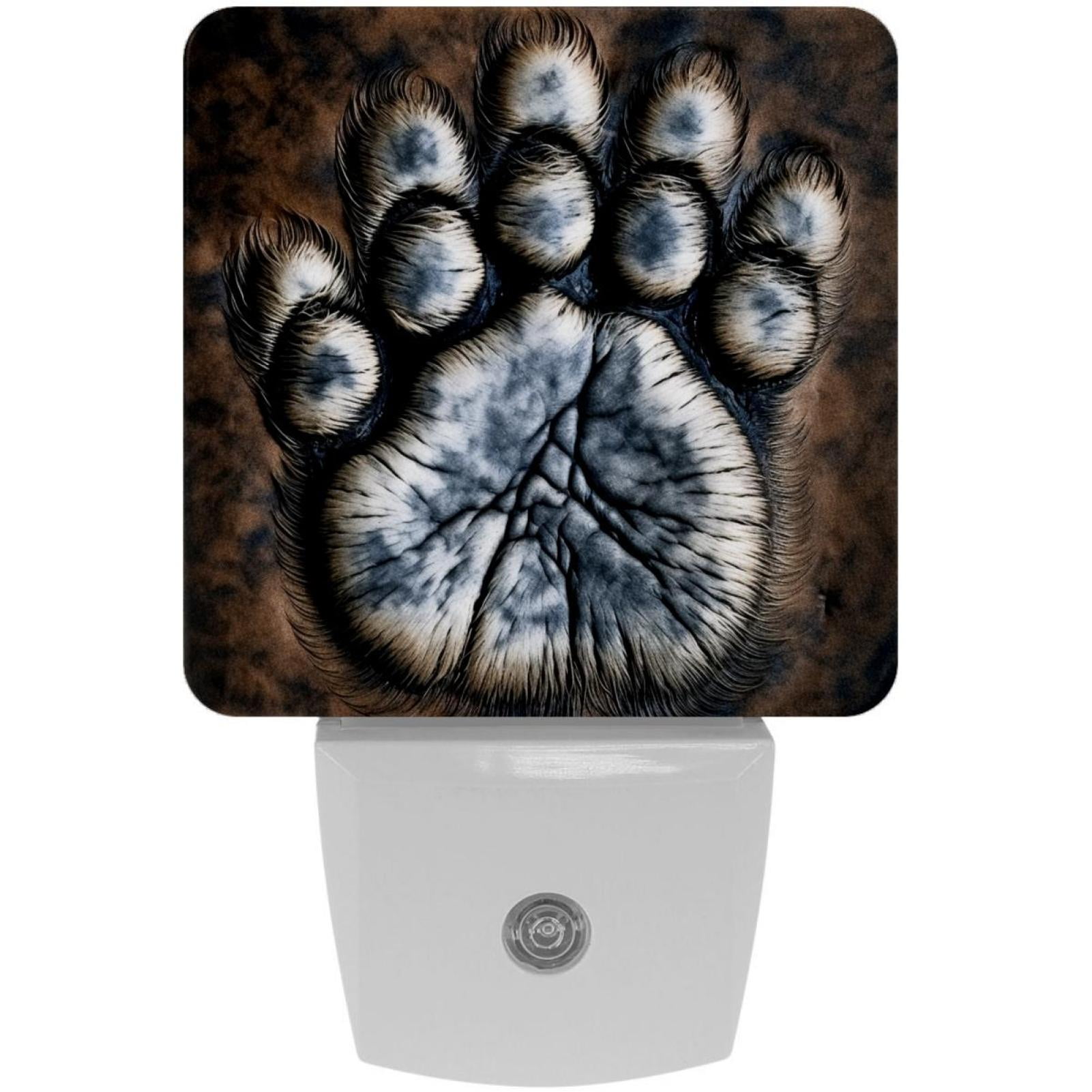 Paw prints LED Square Night Lights for Bedroom and Living Room ...