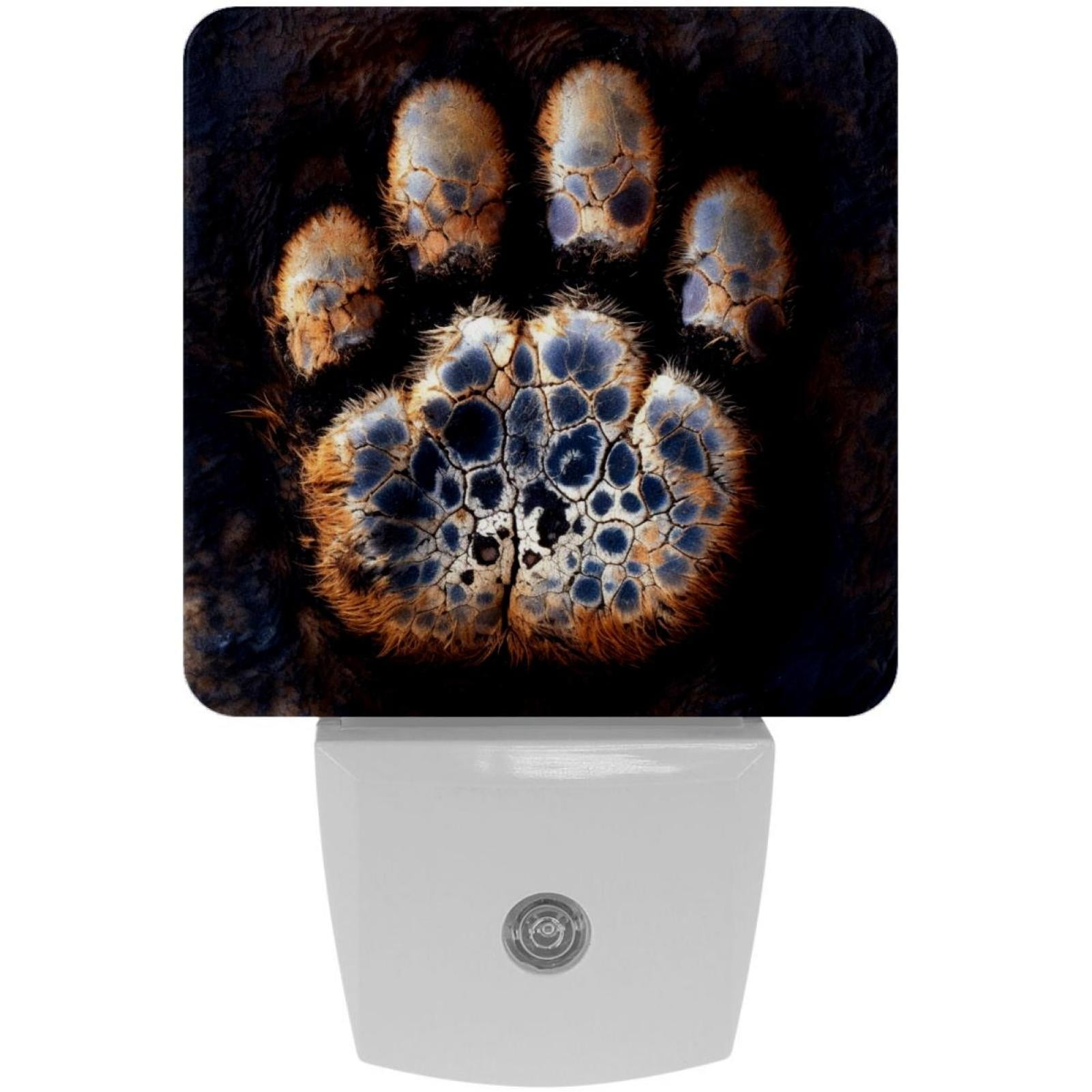 Paw prints LED Square Night Lights - Bedside Lighting Solution for a ...
