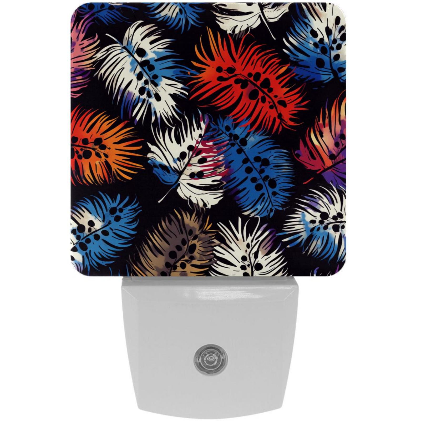 Paw prints LED Square Night Lights - Energy Efficient Bedside Lamp with ...