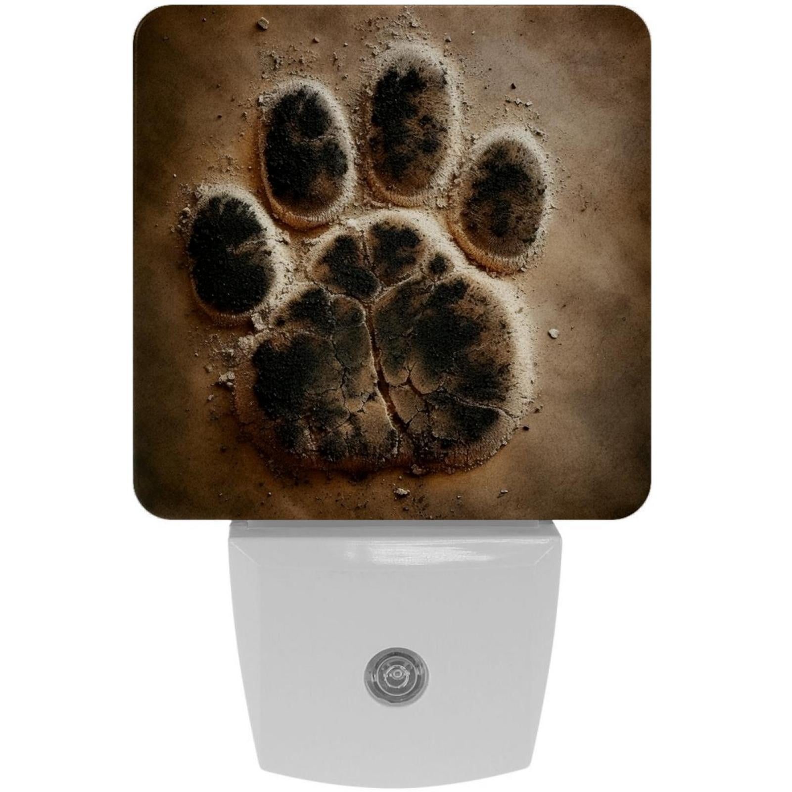 Paw prints LED Square Night Lights - Energy Efficient Plug-in Wall Lamp ...