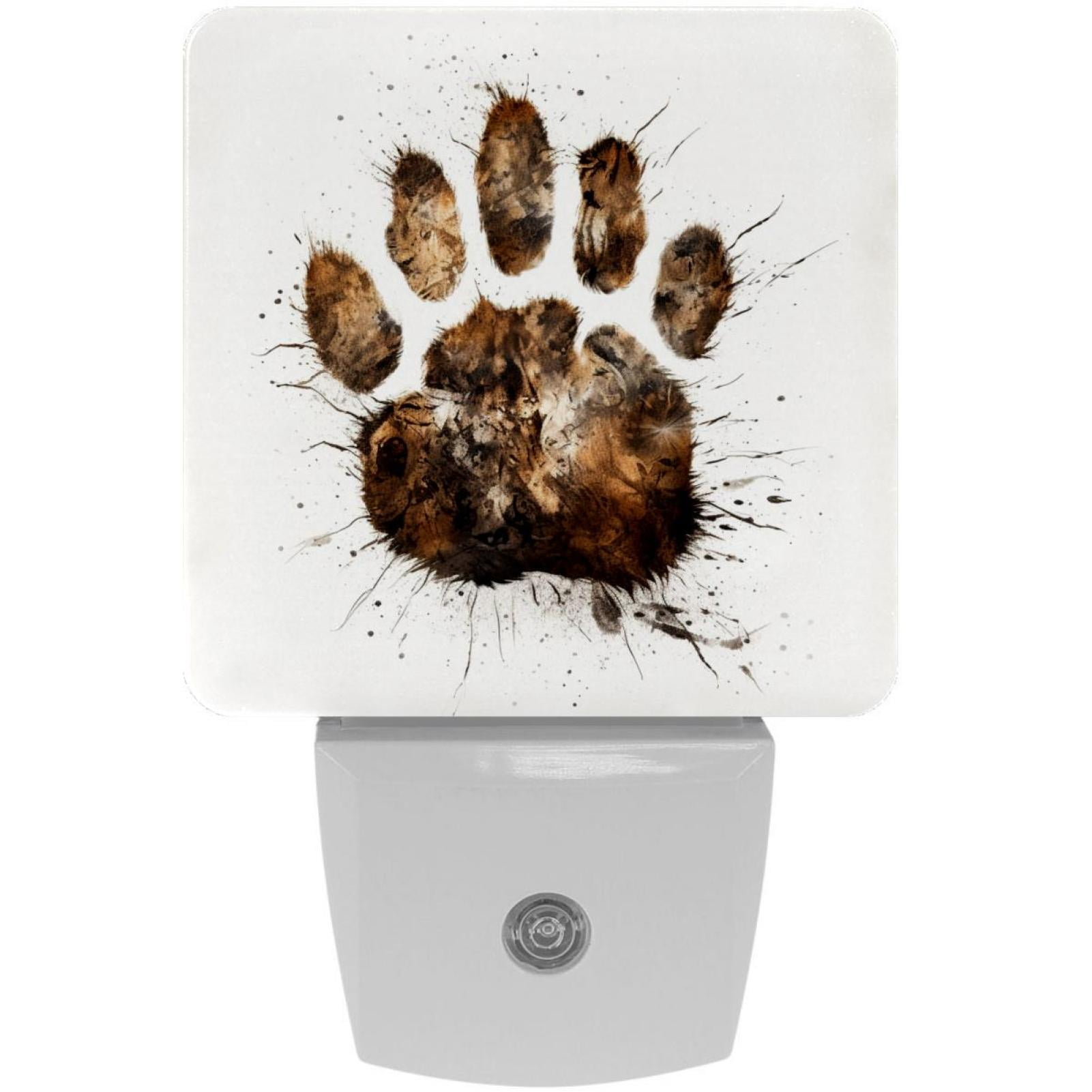 Paw prints LED Square Night Lights- Energy Efficient and Stylish ...