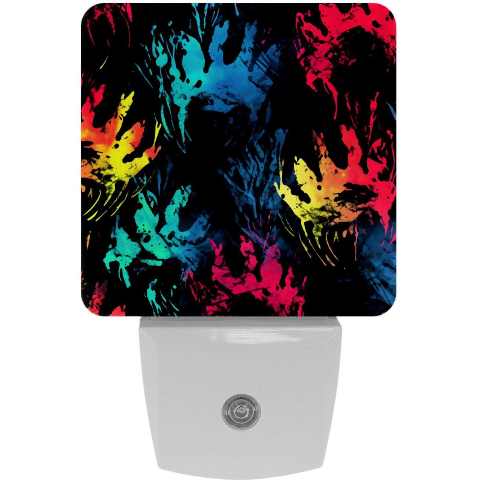 Paw prints LED Square Night Lights - Small and Bright Illumination for ...